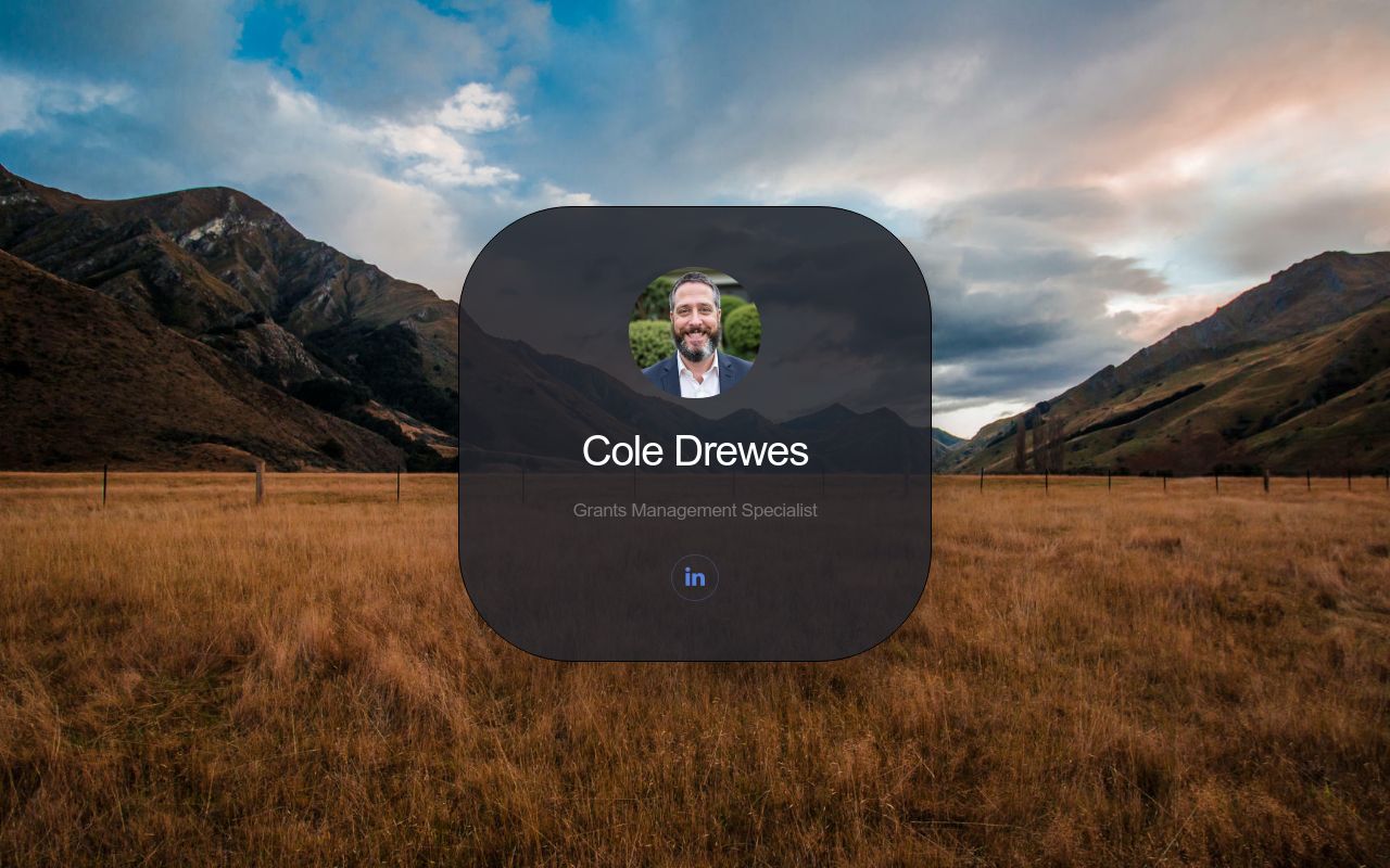 Cole Drewes Grants Management Specialist